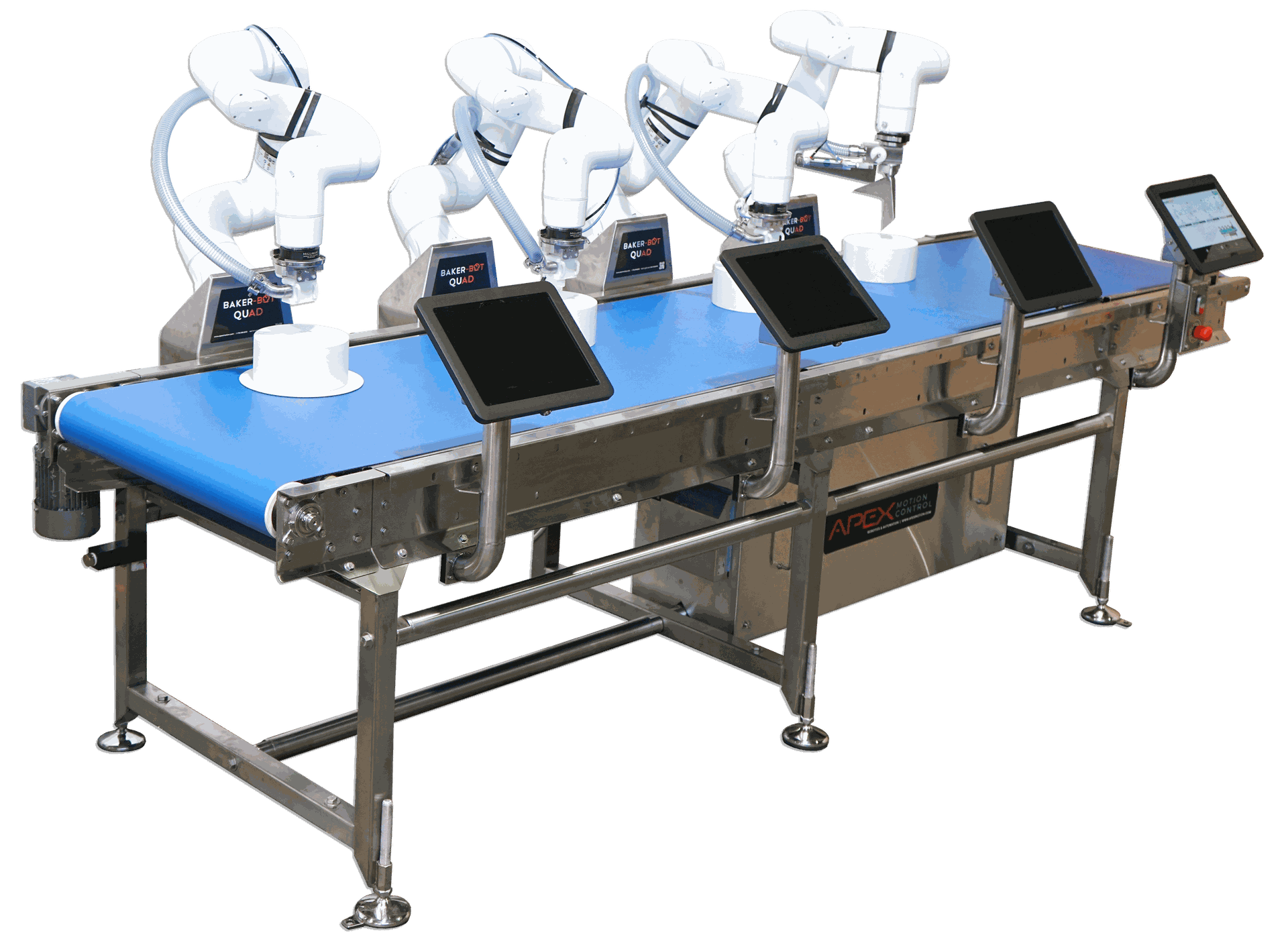 Robotic decorating system for round cakes & sheet cakes